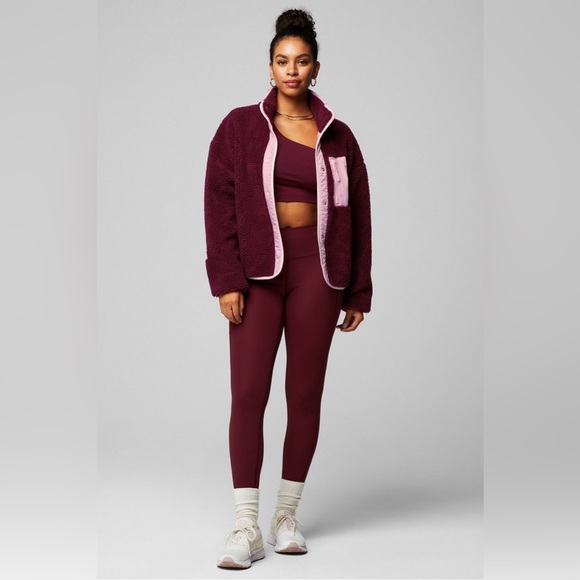 Fabletics | Jackets & Coats | Nwt Fabletics Tahoe Teddy Jacket In ...